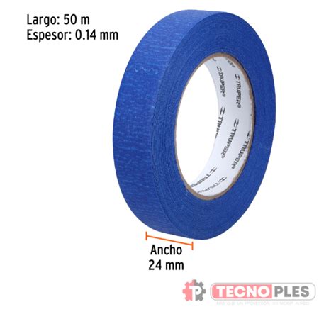 Cinta De Enmascarar Azul Para Pintor Truper 12622 Tecnoples SAS