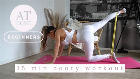 15 Minute Booty Workout With Or Without Resistance Bands Youtube