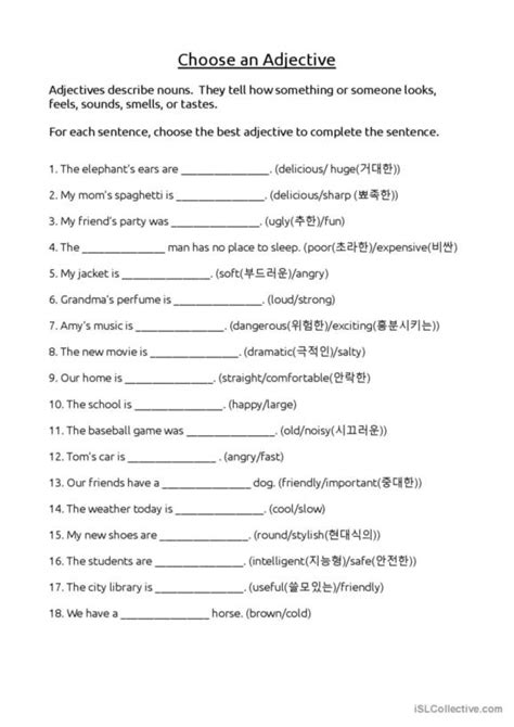 102 Korea English Esl Worksheets Pdf And Doc