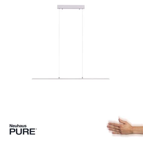 Paul Neuhaus Pure Lite Led Pendelleuchte Silber 100x6x120cm Cct Dimmbar
