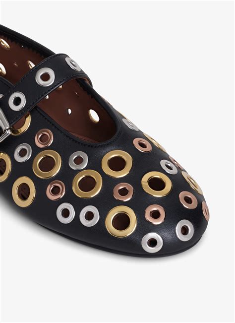 AlaÏa Ballet Flats Eyelet In Lambskin AlaÏa Us