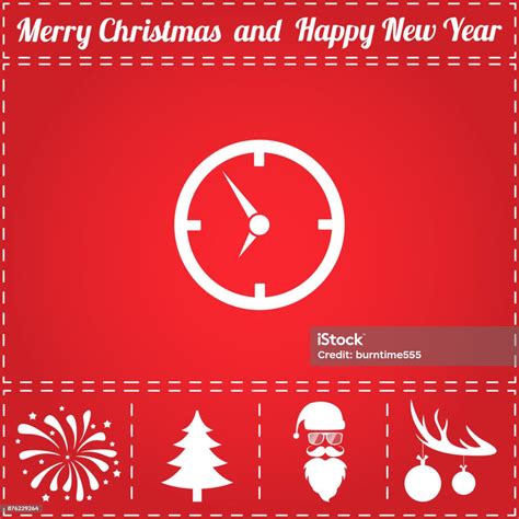 時鐘圖示向量向量圖形及更多平面設計圖片 平面設計 插圖 方形 Istock