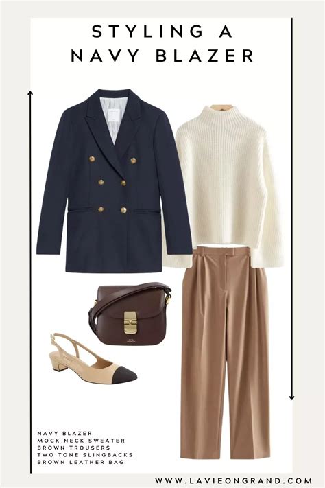 8 Ways To Style A Navy Blazer Blazer Outfits For Women Blue Blazer