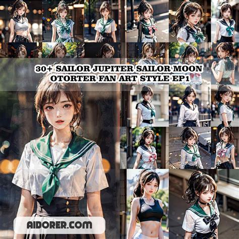 Sailor Jupiter Sailor Moon Otorter Fan Art Style Ep Aidorer Digital Art Collection