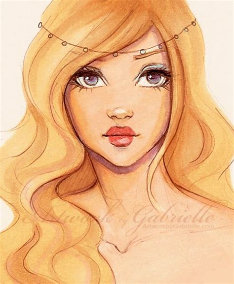 Artwork By Gabrielle Sketches Girl Drawing Art Drawings