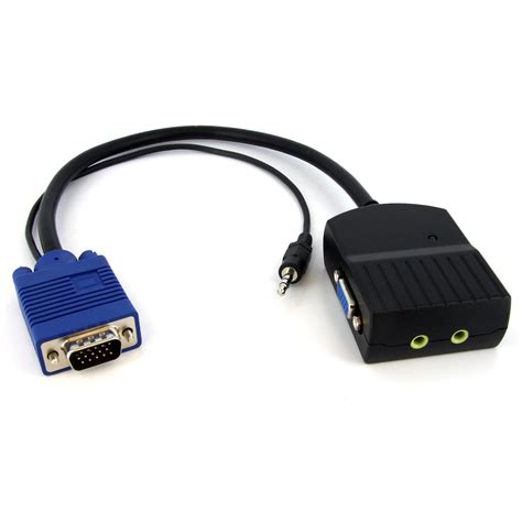 StarTech 2 Port VGA Video Splitter With Audio USB Powered