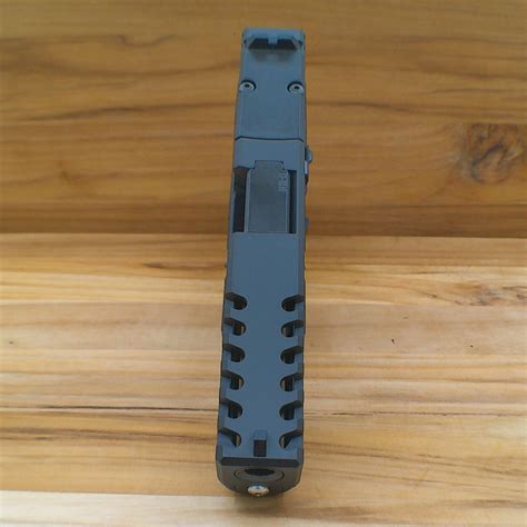 Glock 17 Pattern Slide Style 8a Complete Assembly With Black Barrel Rmr Cut Kineti Tech