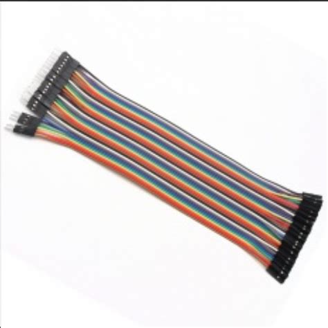 Jual 40pcs 15cm Kabel Jumper Male To Female 40pin Dupont Cable 40p