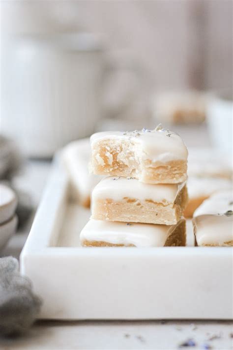 Iced Lemon Lavender Shortbread Cookies Curly Girl Kitchen