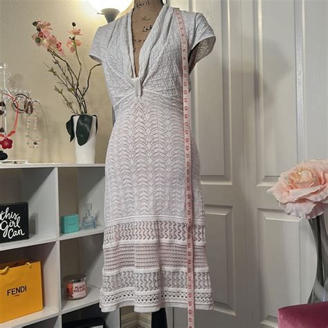 Catherine Malandrino Dresses Catherine Malandrino White Lined Dress
