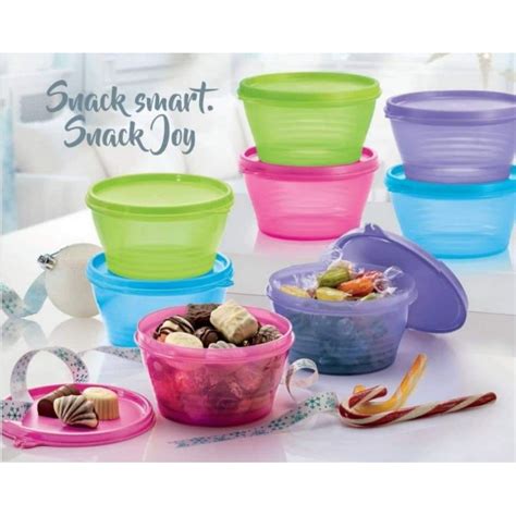Tupperware Snack Bowl Set4pcs Shopee Malaysia