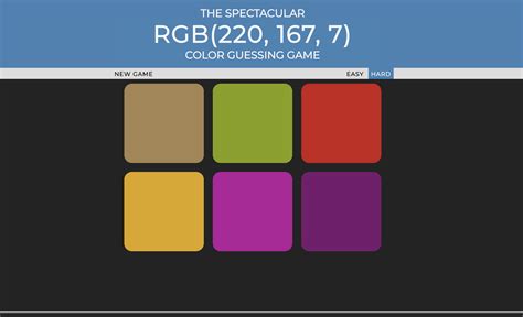 Rgb Color Game In Javascript With Source Code Source Code Projects