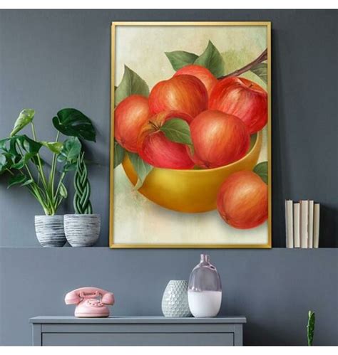 Of0l304q 사과그림 액자 A2 2app1 풍수그림 돈들어오는 티몬