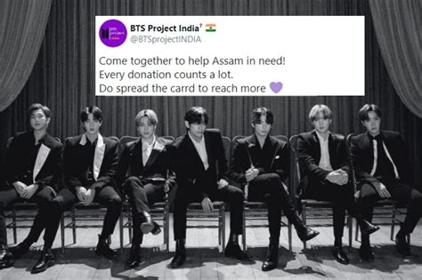 Bts Fans In India Dont Just Sing On Self Love They Raised Over Rs 5 Lakh For Assam Floods