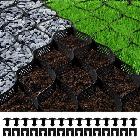 Vevor Ground Grid 1885 Lbs Per Sq Ft Load Geo Grid 3 Depth Permeable