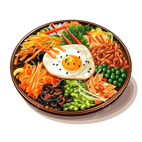 한국 비빔밥 국가 음식 그림 음식 유명한 대한민국 Png 일러스트 및 이미지 에 대한 무료 다운로드 Pngtree