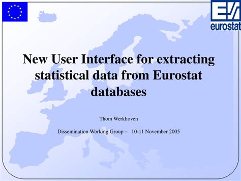 New User Interface For Extracting Statistical Data From Eurostat
