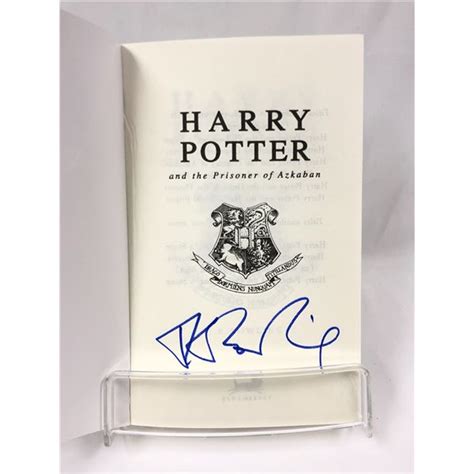 Harry Potter Jk Signed Prisoner Of Azkaban Book