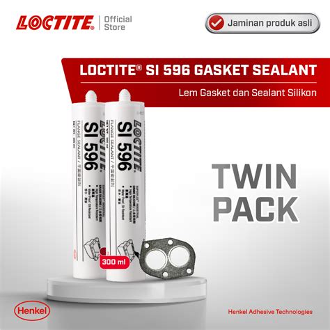 Jual Loctite Si 596 Gasket Sealant Lem Paking 300 Ml Twin Pack Shopee