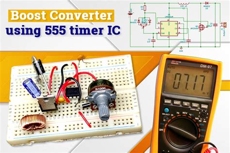 A Simple DC DC Boost Converter Circuit Using Timer IC