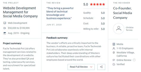 5 Star Web Development Services Facile Technolab