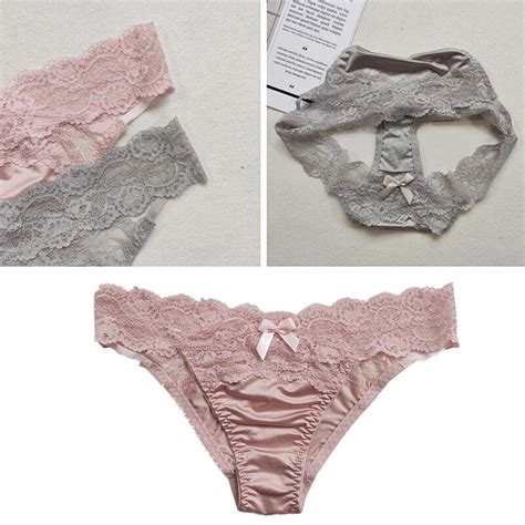 Womens Sexy Lace Hollow G String High Cut Panties Lingeries Underwear