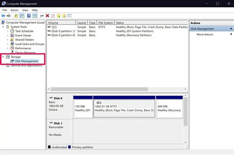 Где управление дисками в Windows 10