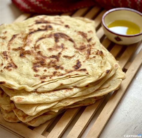 Mlewi The Most Popular Tunisian Flatbread — Carthage Magazine