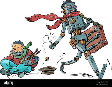 Artificial Intelligence Takes The Work Of Artists Robot Artist Tossing