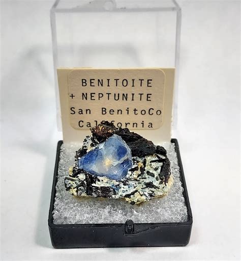 Benitoite With Neptunite Benitoite Gem Mine San Benito County