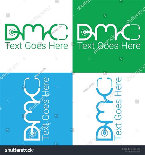 Dmc Medical Word Mark Logo Royalty Free Stock Vector 2216264717