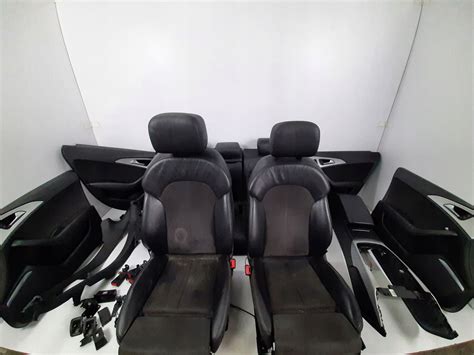 AUDI A6 C7 AVANT 15R TAPICERKA SKORA ALCANTARA S LINE FOTELE KANAPA