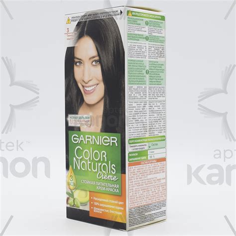 Краска для волос "Garnier Color Naturals" N3 тёмный каштан (6726 ...