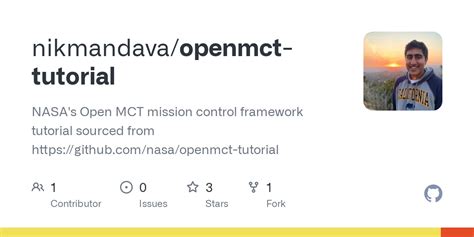 Github Nikmandava Openmct Tutorial Nasas Open Mct Mission Control Framework Tutorial Sourced