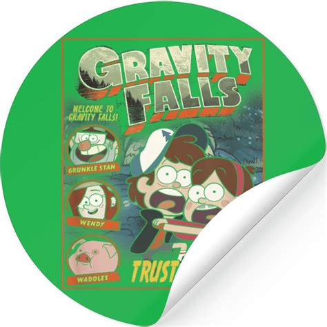 Disney Gravity Falls Trust No One Scared Dipper Stickers Id 21420468 By Anderson Printblur