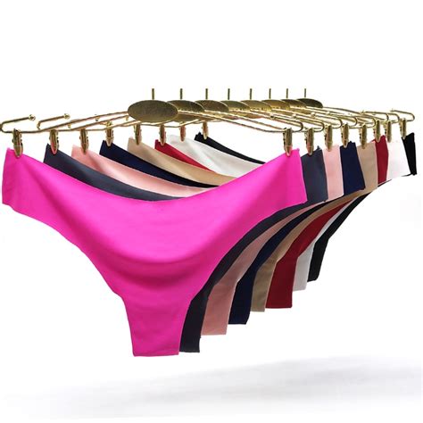 Ice Silk Seamless Thong G String Womens Panties Comfortable Breathable