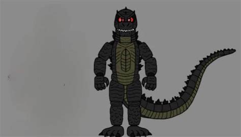 Godzilla Animatronic By With Red Eyes By Glamrockgodzilla2021 On Deviantart