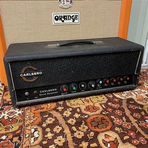 Vintage 1960s 1970s Carlsbro 60 Pa Reverb El34 Valve Reverb Uk