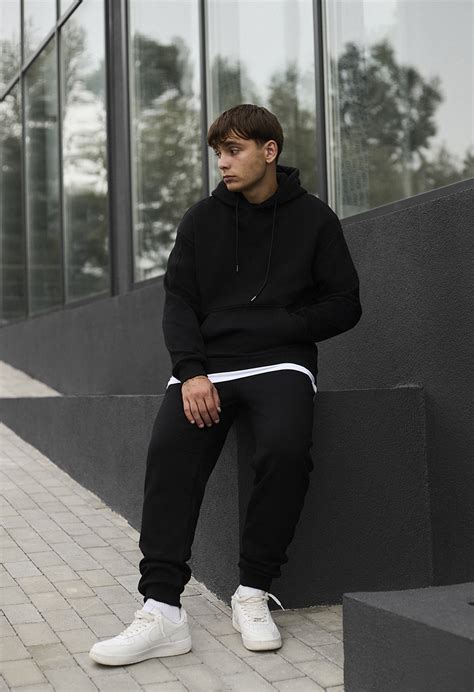 Спортивний костюм чоловічий Staff jax black oversize fleece чорний ...