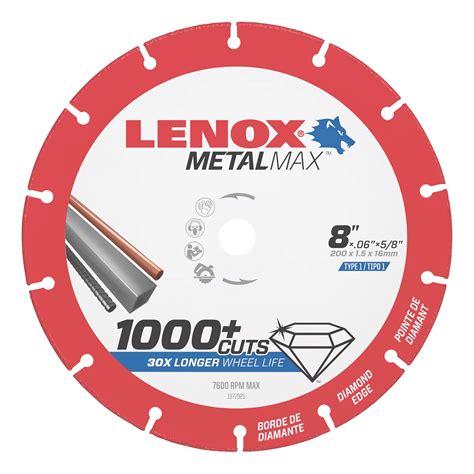 Irwin Irwin 1972925 Lenox Metal Max Diamond Cutoff Wheel