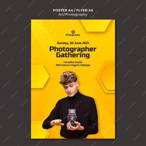 Free Psd Photographer Gathering Poster Template