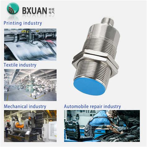 Bxuan Three Wire Output Pnp Nc Detection Distance 15mm M30 Flushed Proximity Switch Inductive