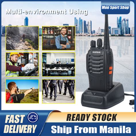 2pcs Wireless Walkie Talkie Handheld Intercom 5w Two Way Radio