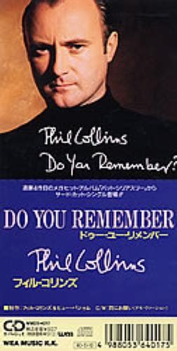 Phil Collins Do You Remember Cd Mini Single 1990 R2733039