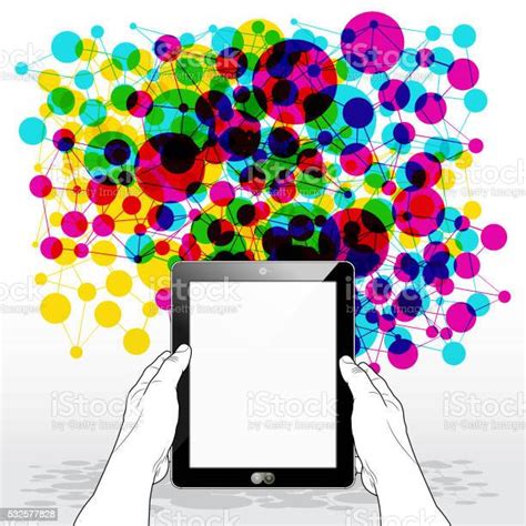 태블릿 Pc 네트워크 에 대한 스톡 벡터 아트 및 기타 이미지 교환 데이터 Istock