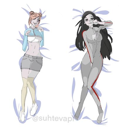 Code Miko X Technician Dakimakura Fan Art Combo The Dimensions Are 1700px By 4100px If You Want