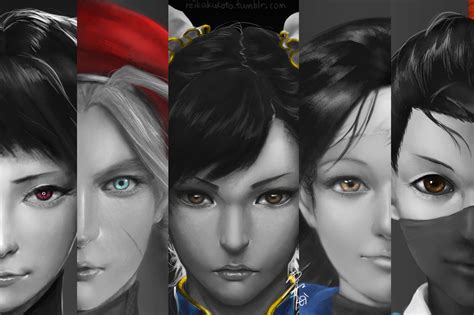 Reireirei Chun Li Street Fighter Games Cammy Juri Han