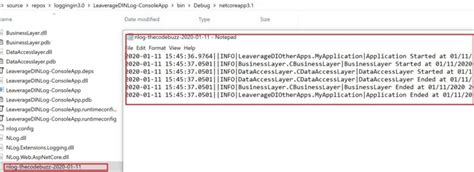 NLog File Logging In Console Application NET Core TheCodeBuzz
