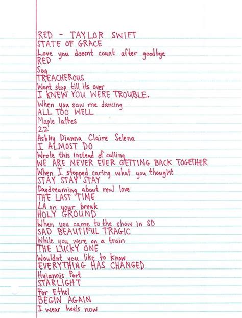 Taylor Swift S Hidden Messages In RED