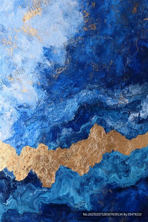 Ai创作图高清印花肌理油画扎染 后现代轻奢鎏金抽象画 高清手绘油画肌理 蓝调油画颜料肌理纹理 蓝色布纹抽象画装饰画 鎏金抽象画 蓝色重彩水墨装饰画 蓝色油画纹路喷绘 蓝色透光大理石装饰画 肌理